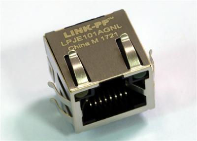 중국 RJHSE-5481, RJ45는 LED 8P8C를 통하여 구멍 LPJE101AGNL로 보호된 항구를 골라냅니다 판매용