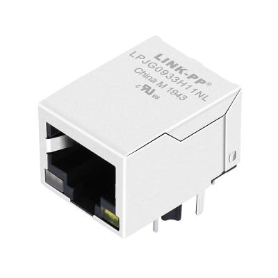 1x1 Port RJ45 Connector με 1000Base T Ενσωματωμένο Μαγνητικό LPJG0933H11NL
