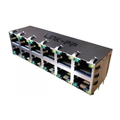 China 10/100/1000 Base-T gestapelde RJ45 Multi Connector 3-1840267-4 9-1840267-4 Te koop