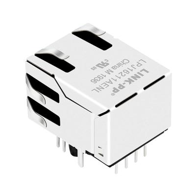 중국 HFJT1-E2450-L12RL 여성 RJ45 커넥터 100Mbps 이더넷 매그 잭 판매용