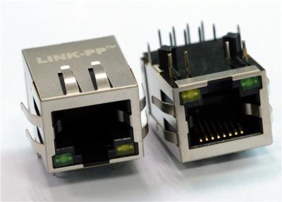 Chine Jaune vert protégé par XRJG-01J-4-D22-110 LED LPJ4011GENL de l'interface Rj45 Jack à vendre