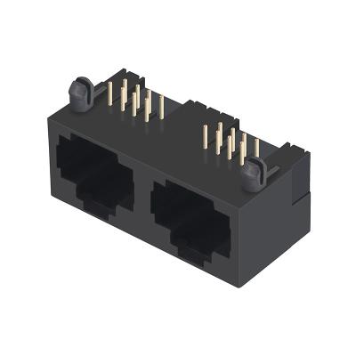Китай Порт 1X2 Rj45 Jack прямоугольное LPJE201NNL E5J88-00AJG2-L двойной продается