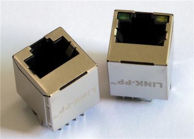 중국 SI-16003-F 180 ° 수직 RJ45 잭 10/100의 BASE-T 자석 단위 LPJD4012DNL 판매용