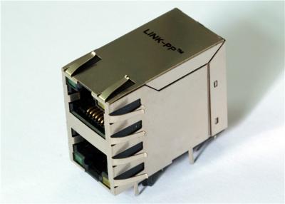 China transformador apilado puerto LPJ17634AENL de 2x1 HR862101H Rj45 a la derecha Angle100M en venta