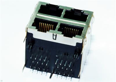 中国 10118070-500A110LFは保護されたRJ45 8P8CのR/A保護された2x2港を積み重ねました 販売のため