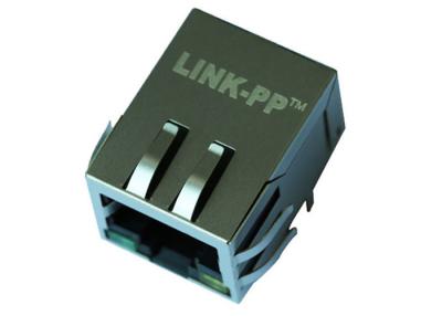 중국 LED를 가진 자기학 잭을 가진 구멍 Rj45 연결관을 통해서 ARJ11B-MBSAI-A-B-EMU2 판매용