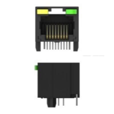 China TE 5406533-1 Einzelanschluss 8P8C RJ45-Anschluss mit G/Y-LED zu verkaufen