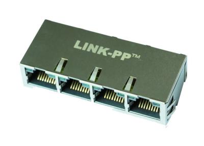 중국 5406552-1 / 406552-1 쿼드 항구 Rj45 8P8C LPJE401-1AGNL 랜 잭 방패 W/LED 판매용