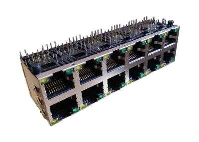 China RM7-ZZ-0002 2X6 Multi-Hafen RJ45 1000Base-T Verbindungsstücke LPJG67537A47NL mit LED zu verkaufen