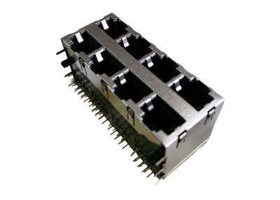 중국 네트워킹을 위한 SI-30007-F 2 x 4 항구 이더네트 다 항구 RJ45에 의하여 겹쳐 쌓이는 LPJ47252CNL 판매용