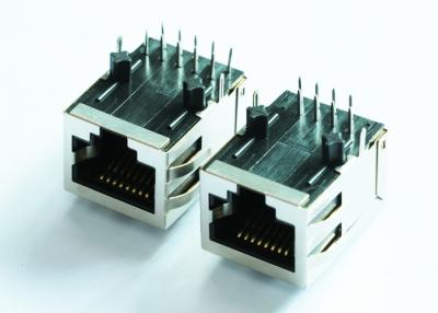 China Etiqueta de ARJ11B-MASAR-LU2 RJ45 Jack modular 1X1 abajo de 10/100 base-T a través del agujero en venta