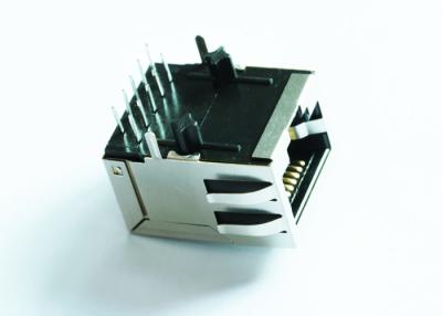 Chine L'isolement croisé RJ45 Jack modulaire d'ARJ11B-MASBB-LU2 1500Vrms tabulent vers le bas à vendre