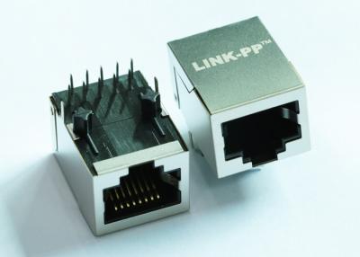 China ARJ11A-MASD-MU-2 modulare Steckfassung der hohen Geschwindigkeit RJ45 rechtwinkliges Schildc$durch-loch zu verkaufen