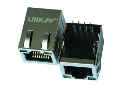 China ARJ11C-MASAB-B-A-1MU2 conector 8P8C de Ethernet RJ45 el 1x10/100M con la etiqueta para arriba en venta