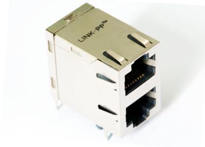 中国 LEDsのないARJ21A-MCSC-MU2 10/100基盤TX RJ45の積み重ね可能な2x1コネクター 販売のため
