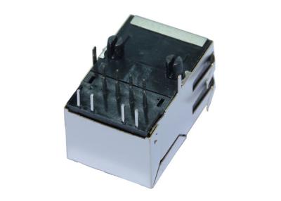 China Puerto magnético RJ45 solo Jack modular de ARJ11D-MASE-A-B-EMU2 10/100Mbps en venta