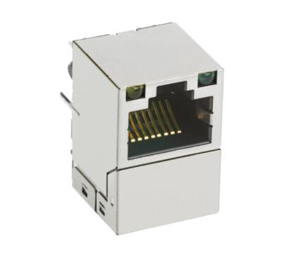 중국 10/100BASE-T 수직 RJ45 커넥터 1840736-9 싱글 포트 매그 잭 판매용