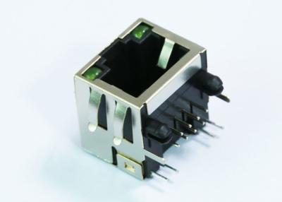 China 6116173-5 Verbindungsstücke Rj45 mit abgeschirmtem durch - Loch LPJE101AWNL LED 8P8C zu verkaufen