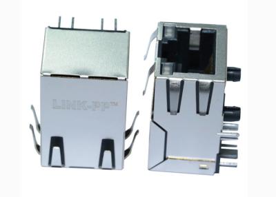 중국 ARJ11D-MASG-A-A-EMU2 RJ45 1X1 10/100 Mbit 이더네트 LED 지시자 8p8c 잭 판매용