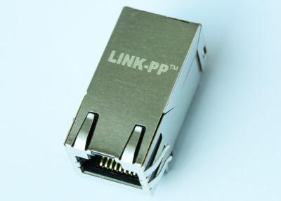 중국 XFGIB100BPOL-CT1-4L 자석 POE+ LPJK4001CNL를 가진 RJ45 연결관 1000Mbps 판매용