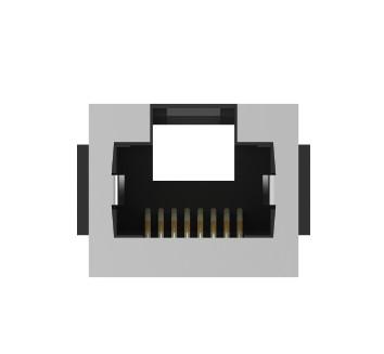 China TE 100616-2 Orientación vertical del conector modular 8P8C blindado en venta