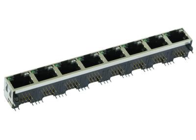 중국 다 RJHSE-5085-08 RJ45 - LEDs를 가진 잭 1X8를 자석 LPJE845NWNL 향하십시오 판매용