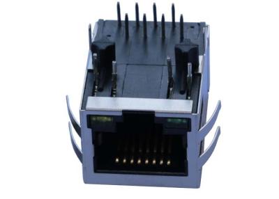 China Etiqueta MTJ-88TX1-FSP-PG-LG-M4 abajo de 10/100 base - T RJ45 Jack modular LPJF0011GDNL en venta