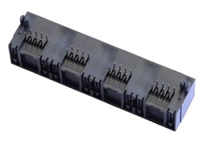 Chine RJHSE-5080-04 multi - mettez en communication non protégé à double accès de RJ45 1 x 4 sans LED LPJE401NNL à vendre