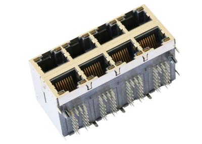 中国 B59 (36-05) W-4641-C12 LEDs LPJE47011A4NLが付いている複数の港のRj45 2x4メス コネクタ 販売のため