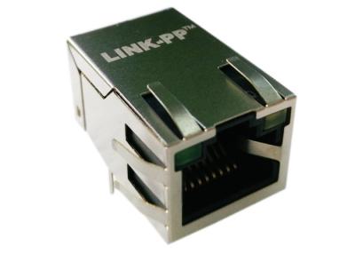 China Aba MJFR0556 acima do único comprimento do conector 25,6 do porto RJ45 com diodo emissor de luz LPJ9026KONL à venda