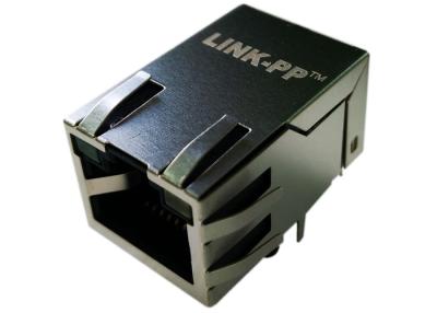 Chine Port RJ45 Jack modulaire de MTJ-88SX1-FSF-PG-LG-M7 1x1 10/100 BASE - T avec la LED à vendre