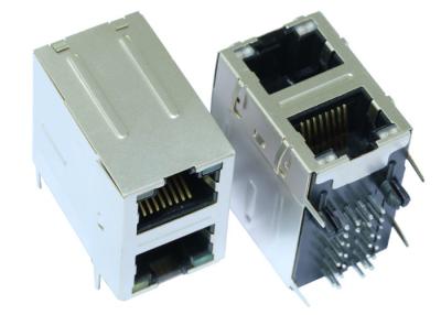 中国 JXC0-1016NL 2X1は保護されたLED 8P8Cが付いているRj45コネクターを積み重ねました 販売のため