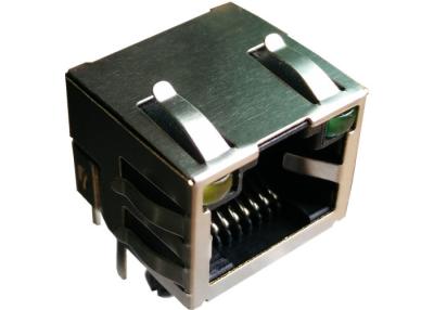 Chine 406549 bouclier de RJ45 Jack modulaire 8P8C avec la LED R/A avec LED LPJE101AHNL à vendre