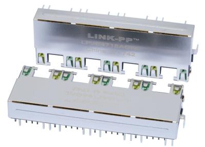 중국 RJE724881401/RJE72-488-1401 Rj45 1x4 쿼드 항구 이더네트 잭 LPJE4718AGNL 판매용