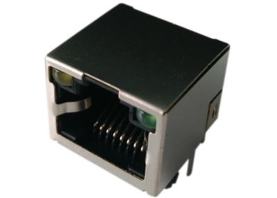 Chine RJHS-4381 protégés choisissent des connecteurs du port Rj45 avec LED LPJE101-2BGNL à vendre