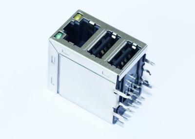 China Etiqueta de XRJB-G70-4-E11-01 = de XMB-G70-4-E11-01 RJ45 para arriba con el conector USB dual en venta