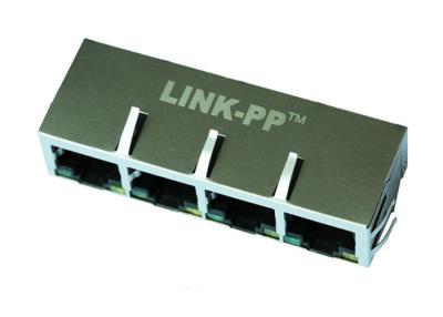 中国 HR911415A 1X4の複数の港Rj45のコネクター8P8CはLPJ46213BBNLを保護しました 販売のため