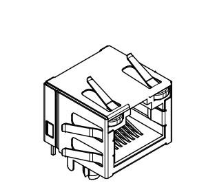 Chine 615108137421R THR 8P8C prise modulaire avec LED et EMI à vendre