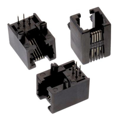 Chine 615004141121 Connecteur à travers trou 6P4C prise modulaire non blindée à vendre