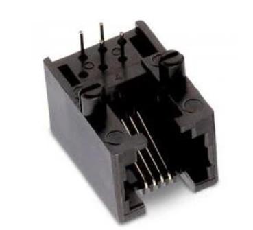 Chine 615004141121 Connecteur à travers trou 6P4C prise modulaire non blindée à vendre