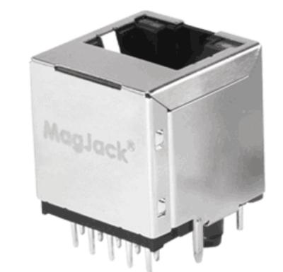 China 1-1840498-3 Vertikal RJ45 MagJack ICM für 10/100Base-T Ethernet zu verkaufen