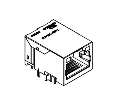 中国 THR 74981104400 10/100/1000 ベース-T のためのRJ45 接続器 販売のため