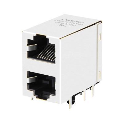 5569380-1, Ethernet modulaire rj45 2X1 8/8 de connecteurs de LPJE17208DNL R/A