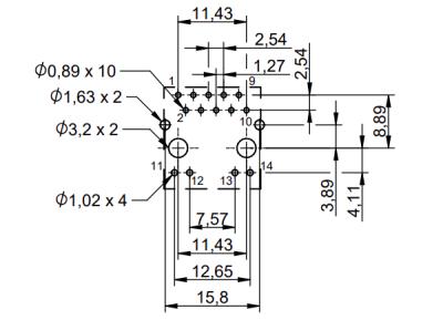 중국 1000 Base-T 74991114410 수직 RJ45 커넥터와 트랜스포머 판매용