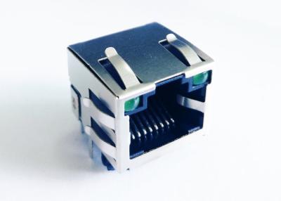 China Rjhse-5485 Enige Havenrj45 Vrouwelijke Schakelaar met LEDs LPJE101AWNL Te koop