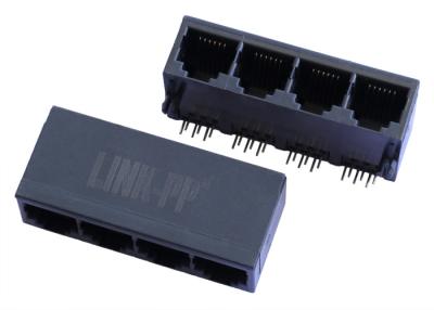 중국 다 E5908-00CL82-L - LEDs LPJE104NNL 없이 비차폐 RJ45 8P8C 쿼드 항구를 향하십시오 판매용