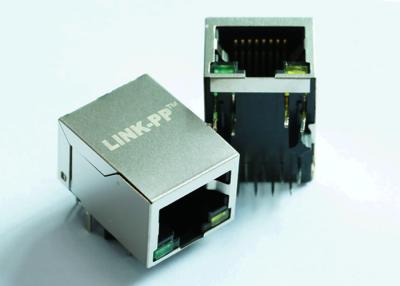 中国 変圧器LPJG4928HENLを持つ1x1港1000BASE-T POE+ RJ45モジュラー ジャック 販売のため