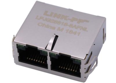 Cina 0875-1G2T-E3 gigabit Magjack della doppia porta Rj45 LPJG28818AFNL 2x 10/100/1000Base-T in vendita