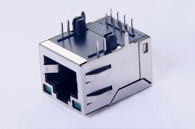 중국 RoHS 0817-1D1T-11-F 높은 쪽으로 IEEE 802.3 10/100BaseT 자석 RJ45 잭 Y/G 탭 판매용