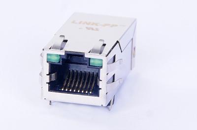 China USB-Lusje omhoog Magnetische RJ45 Jack 1X1 RoHS met GY/GY LEDs 08B0-1CX1-03-F Te koop